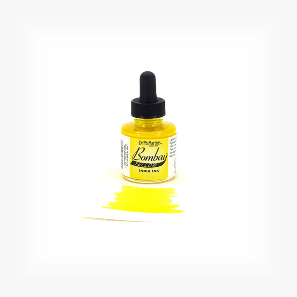 Bombay India Ink, 1.0 oz, Yellow (1BY) – Dr. Ph. Martin's® | Mfg. Salis ...