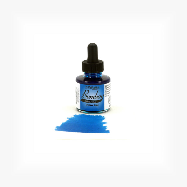 Bombay India Ink, 1.0 oz, Turquoise (20BY) – Dr. Ph. Martin's® | Mfg ...