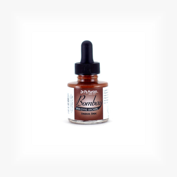 Bombay India Ink, 1.0 oz, Van Dyke Brown (23BY) – Dr. Ph. Martin's ...