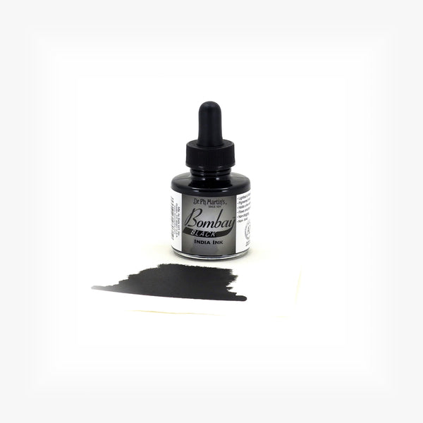 Bombay India Ink, 1.0 oz, Black (7BY) – Dr. Ph. Martin's® | Mfg. Salis ...